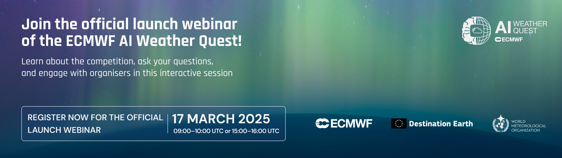 AI Weather Quest: Launch Webinar (morning slot) (17 March 2025): Overview · ECMWF Events (Indico)